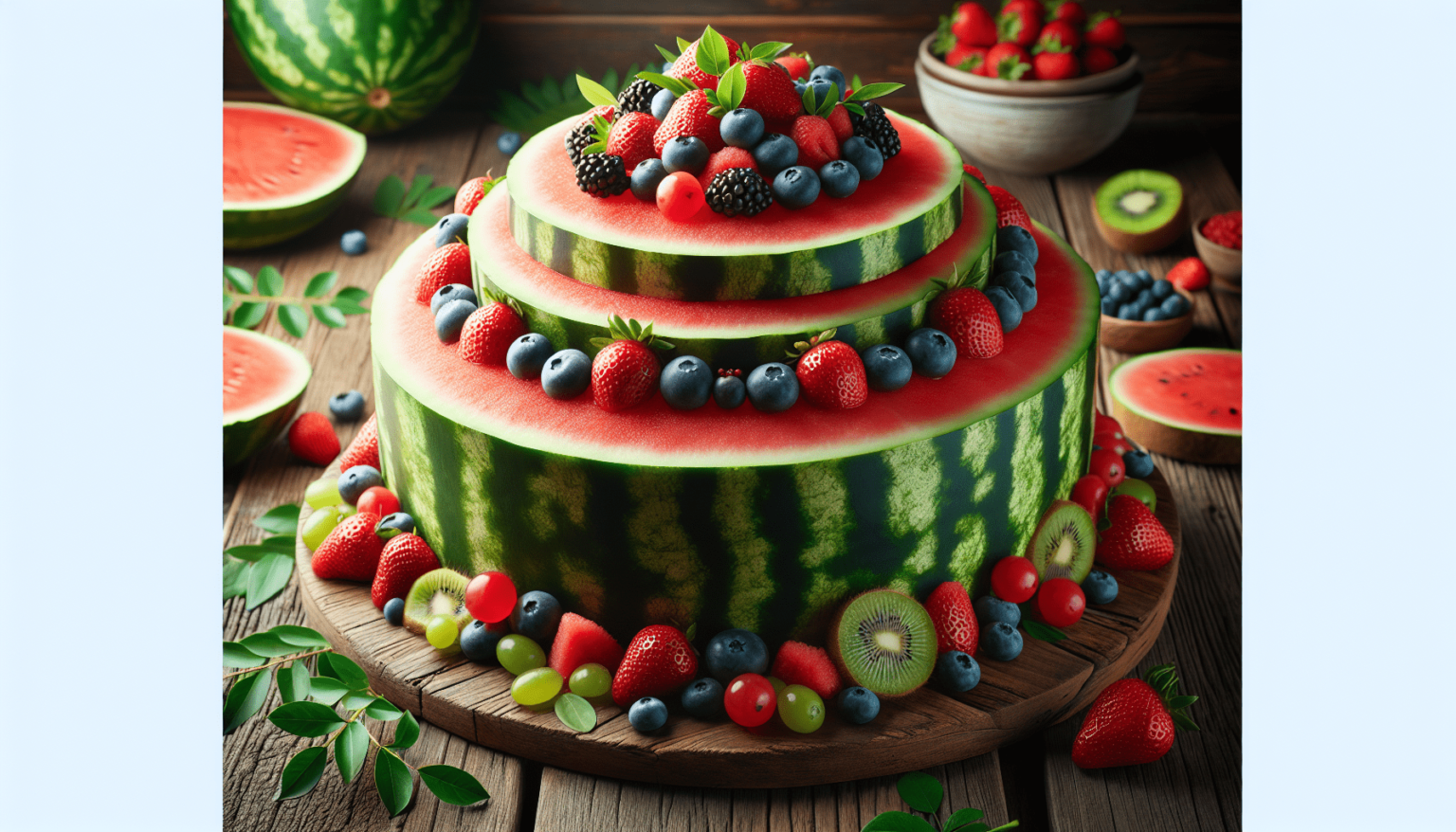 Watermelon Cake Recipe - Amazing Cooking Recipes